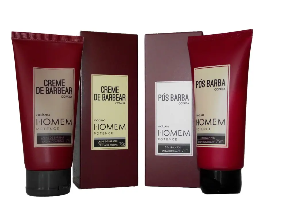 Kit Homem Potence Crema Barbear y Pos Barba 75 Gramos